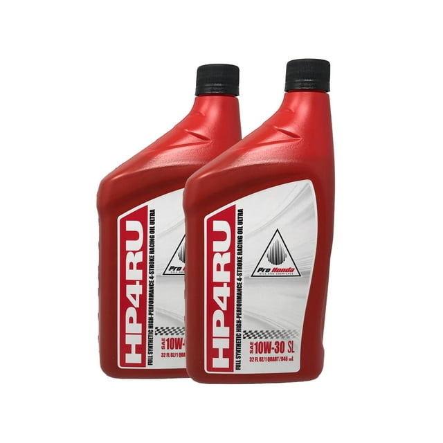 Honda OEM Full Synthetic HP4 Motorcycle Engine Oil 10W-30 2 Quart Pack ...