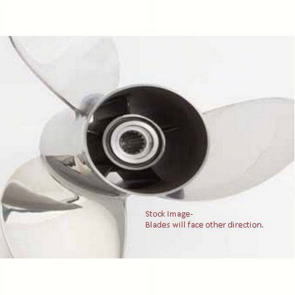 Honda 58333-ZY3-B17CL Propeller, 3-Blade 15-1/4X17 Stainless Steel (Lefthand); 58333ZY3B17CL ...