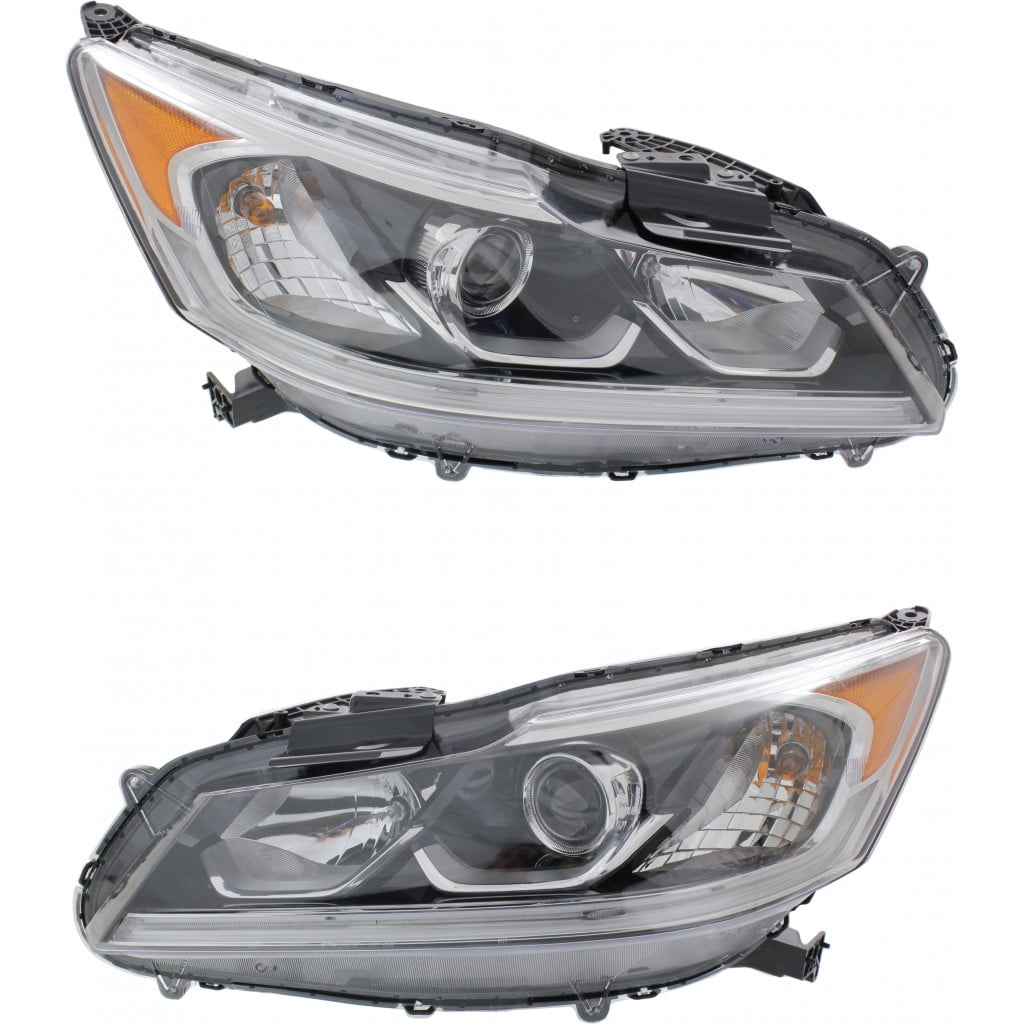For Honda Accord Headlight Assembly 2016 2017 Pair Driver and Passenger ...
