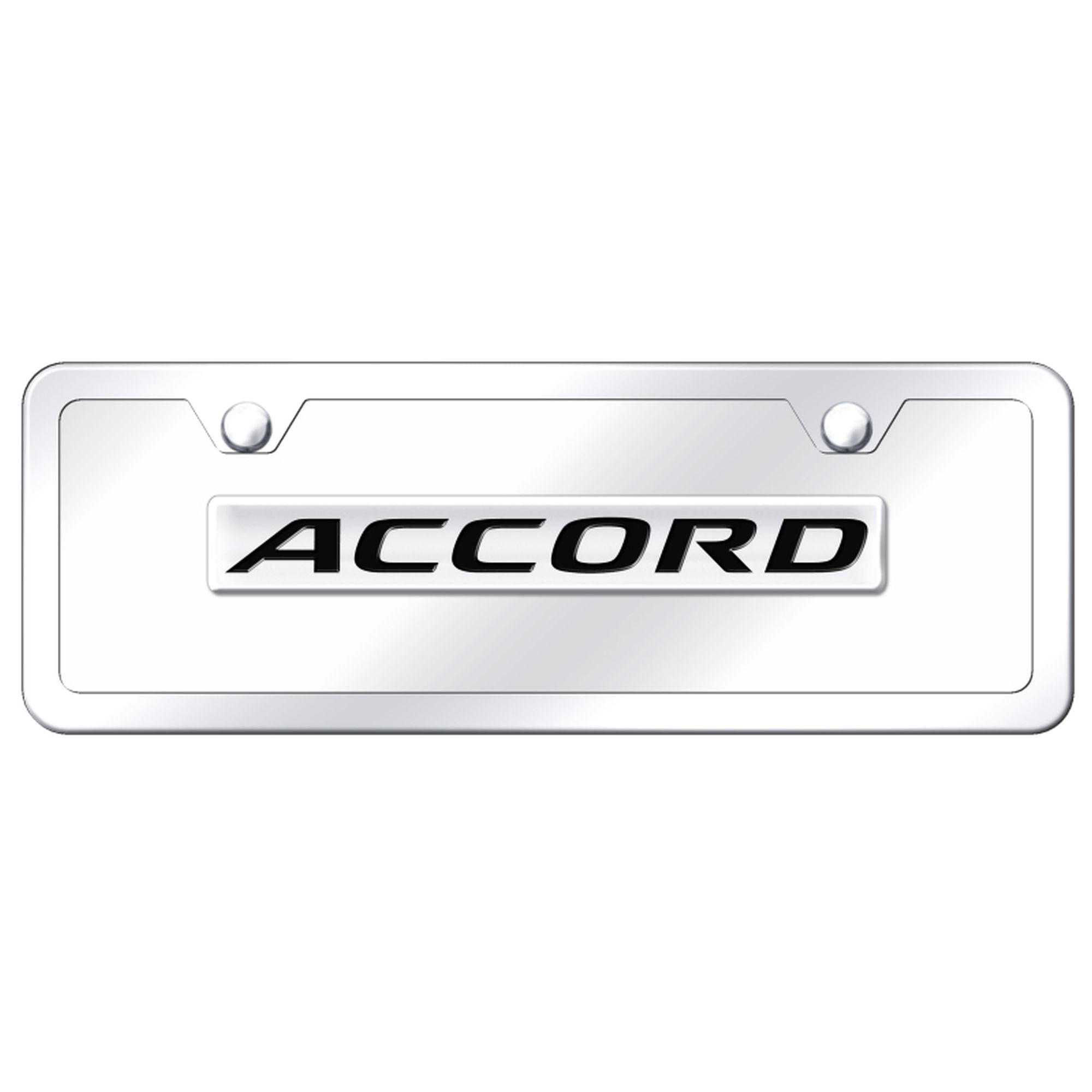 Honda Accord Logo Mini License Plate Kit (Chrome on Mirrored) - Walmart.com