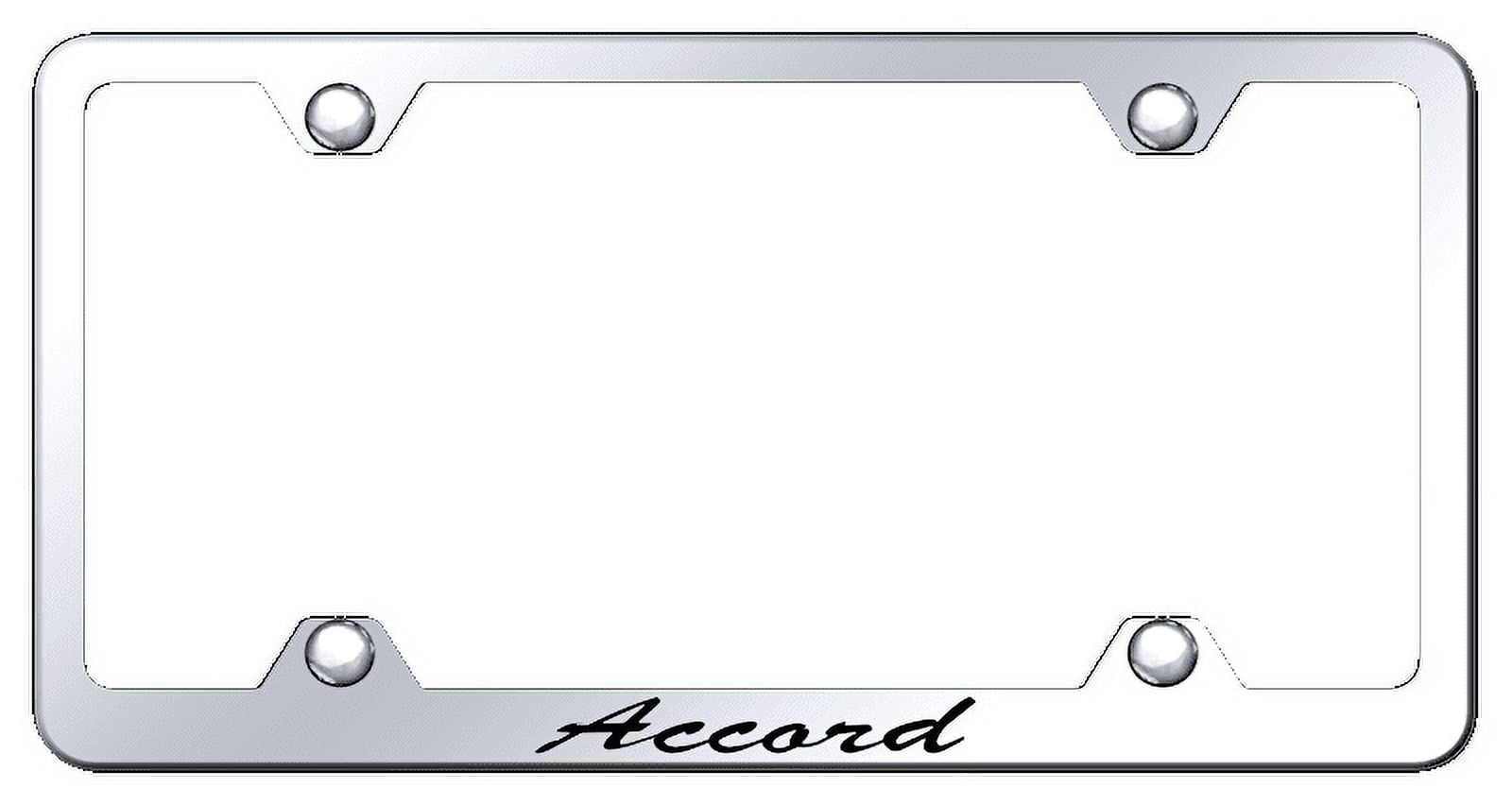 Au-TOMOTIVE GOLD Stainless Steel License Plate Frame, Wide Body Design ...