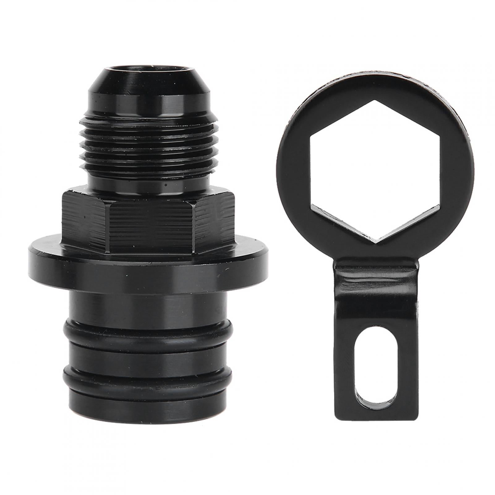Honda Acura D Series D16 Block Plug Adapter with 10AN Breather Fittings ...