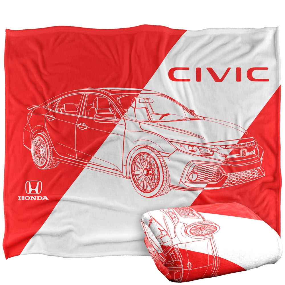 Honda Auto Blanket, 50'x60' Civic Car and Logo Silky Touch Super Soft ...