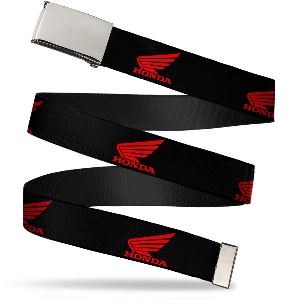 Honda Motorsports Belt, Flip Web Belt Honda Motorcycle Logo Black Red ...