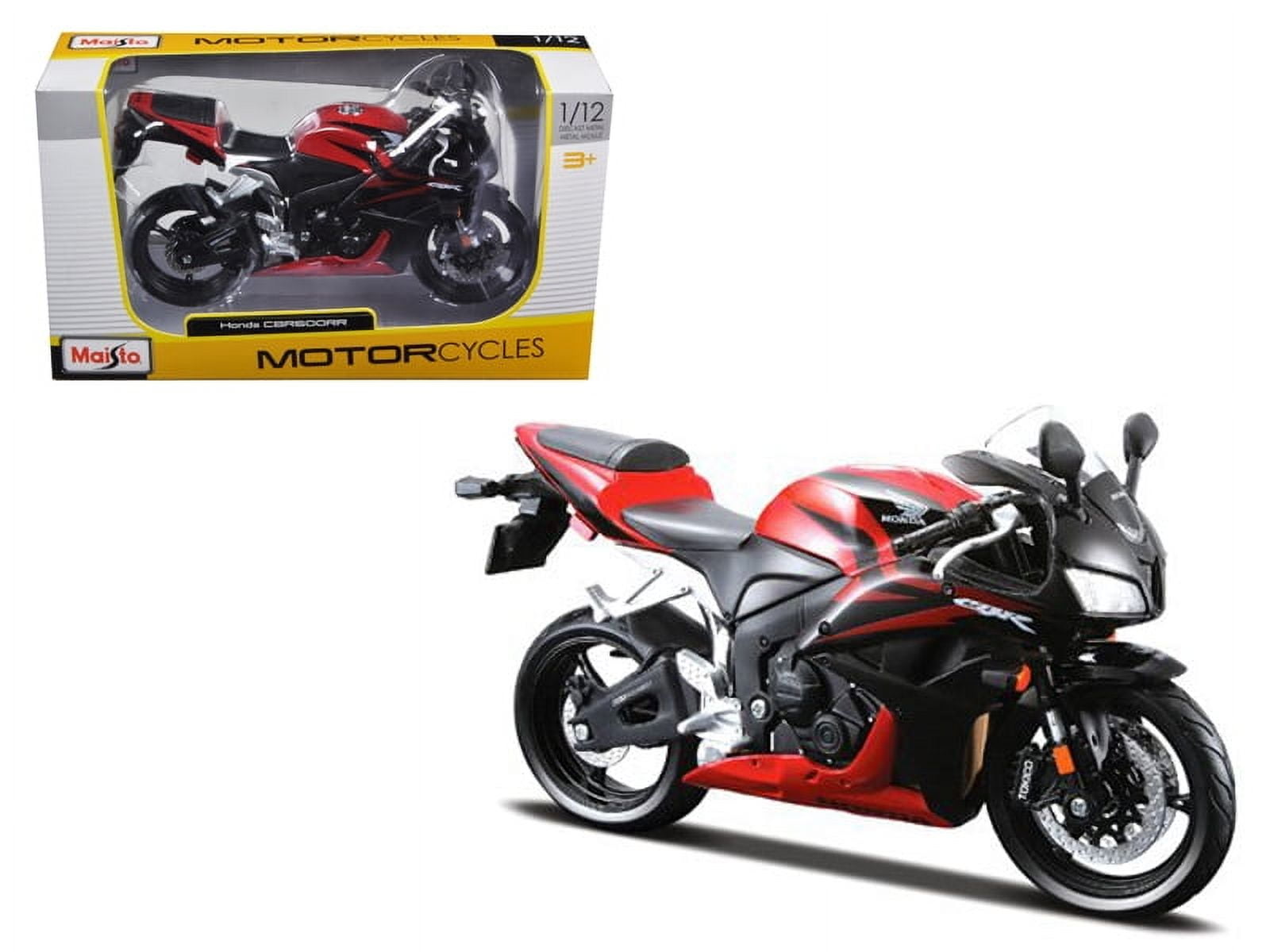 Honda CBR 600RR Red and Black 1/12 Diecast Motorcycle Model by Maisto ...