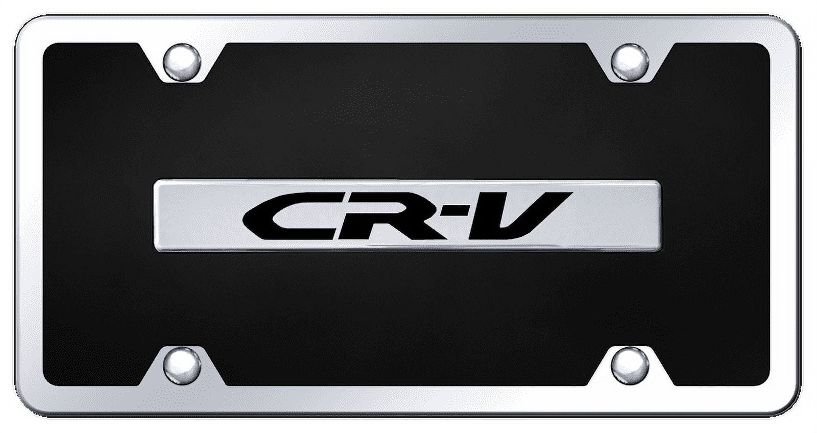 Honda CR-V License Plate Kit (Chrome on Black) - Walmart.com