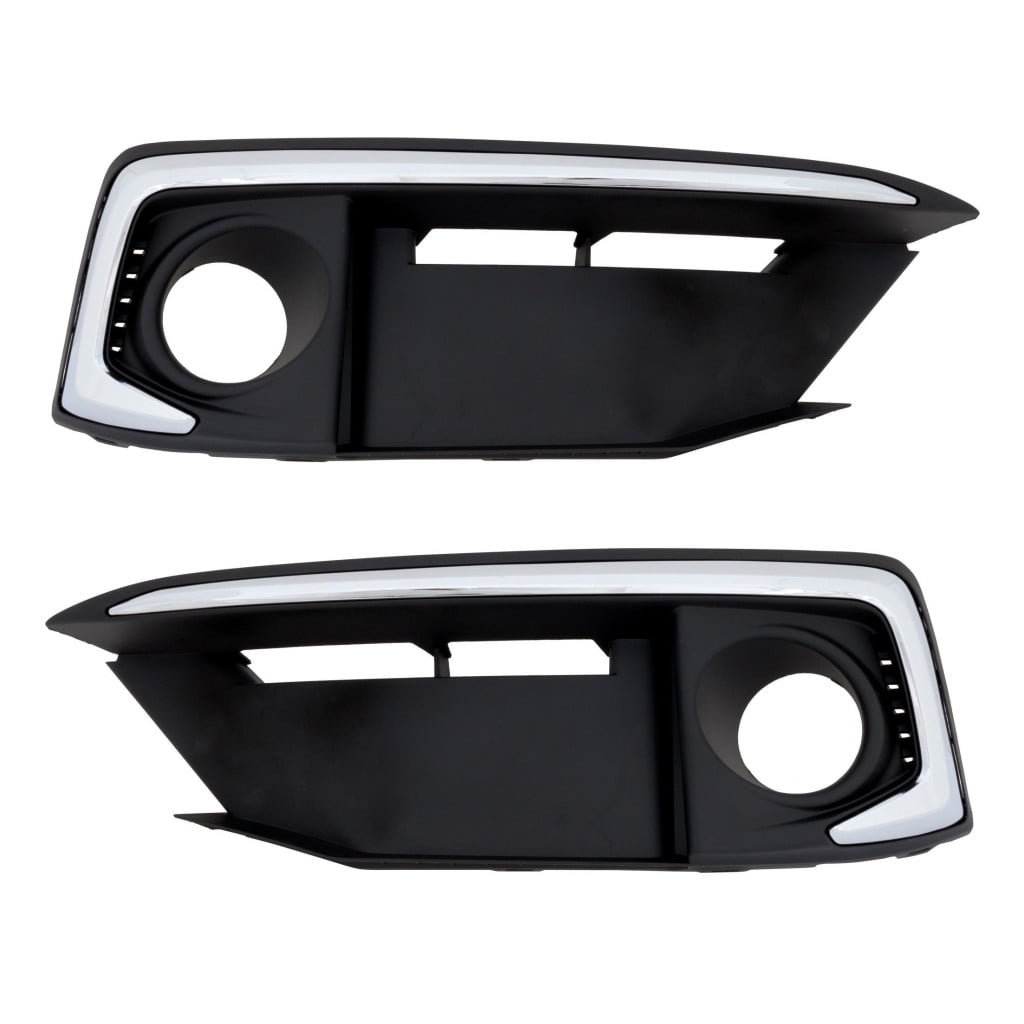For Honda Civic 2019 2020 2021 Fog Light Bezel Driver And Passenger Side | Pair | Front | Black ...