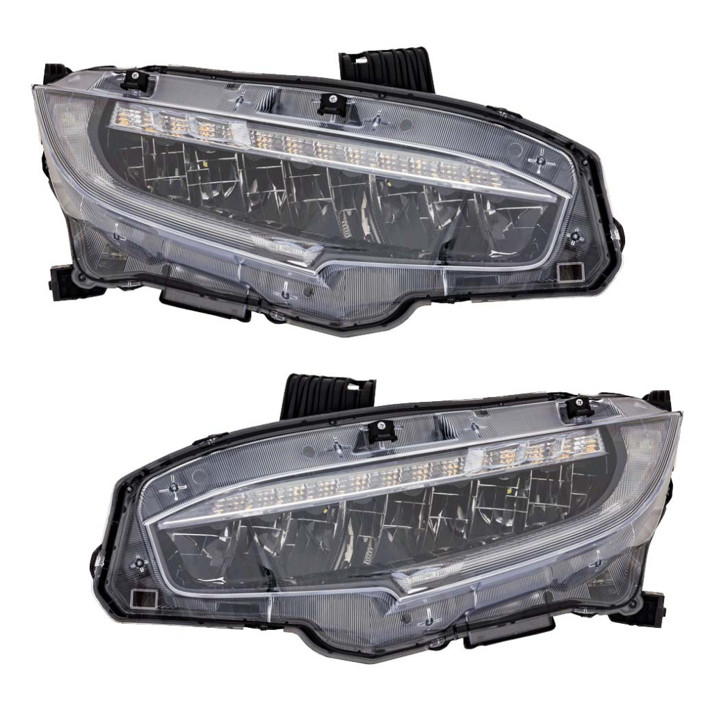 For Honda Civic 2019 2020 2021 Headlight Driver and Passenger Side ...