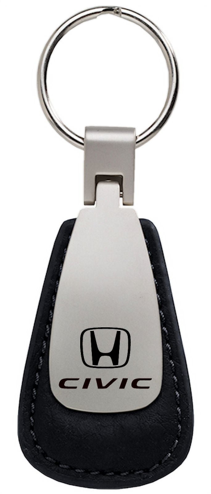 Honda Civic Leather Teardrop Key Chain (Black) - Walmart.com