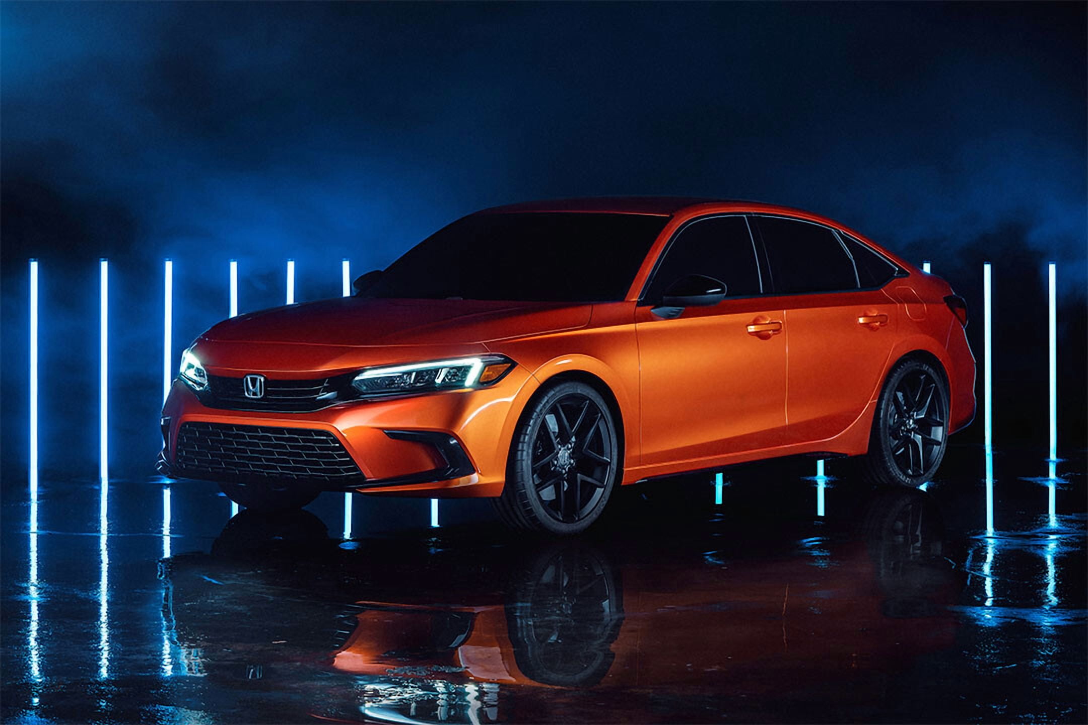 Honda Civic Prototype Red Car Neon Lights Wall Indoor - 20x30 Inch ...