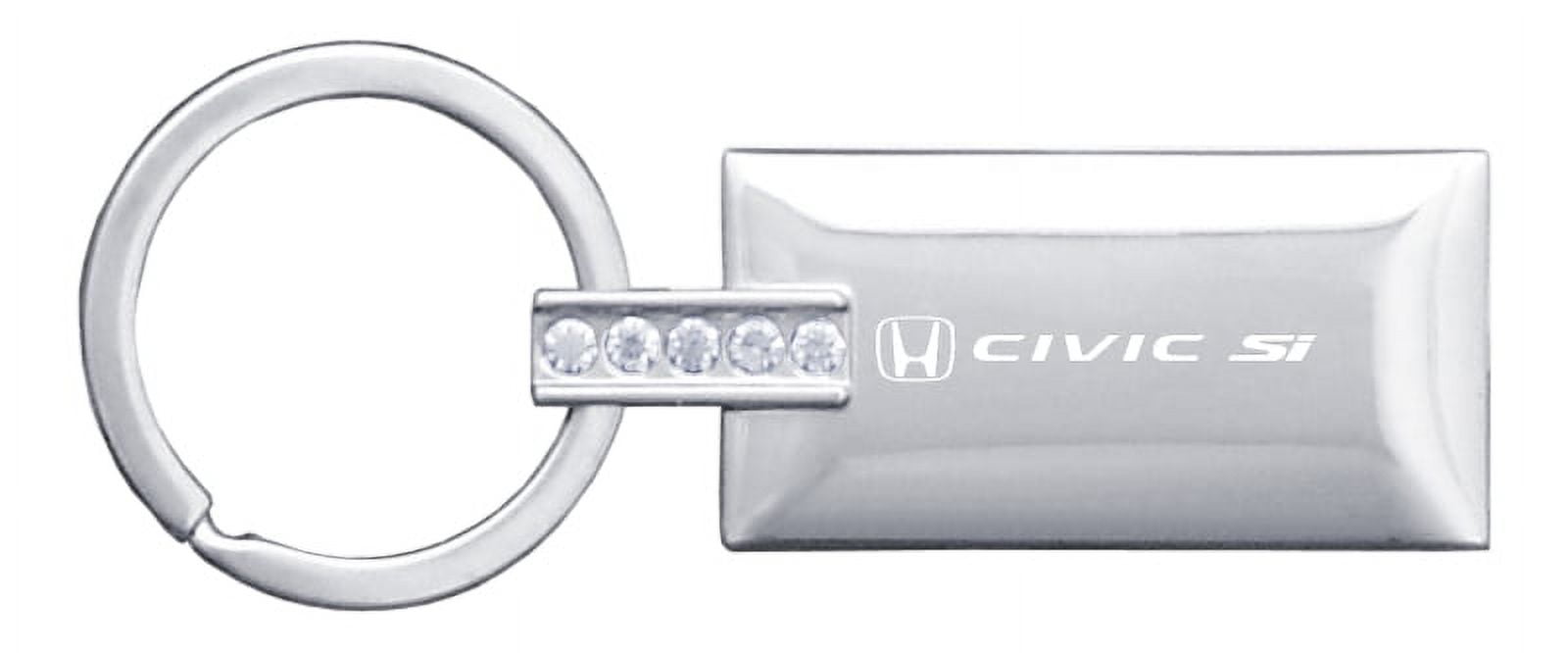 Honda Civic SI Jeweled Rectangular Key Ring (Silver) - Walmart.com