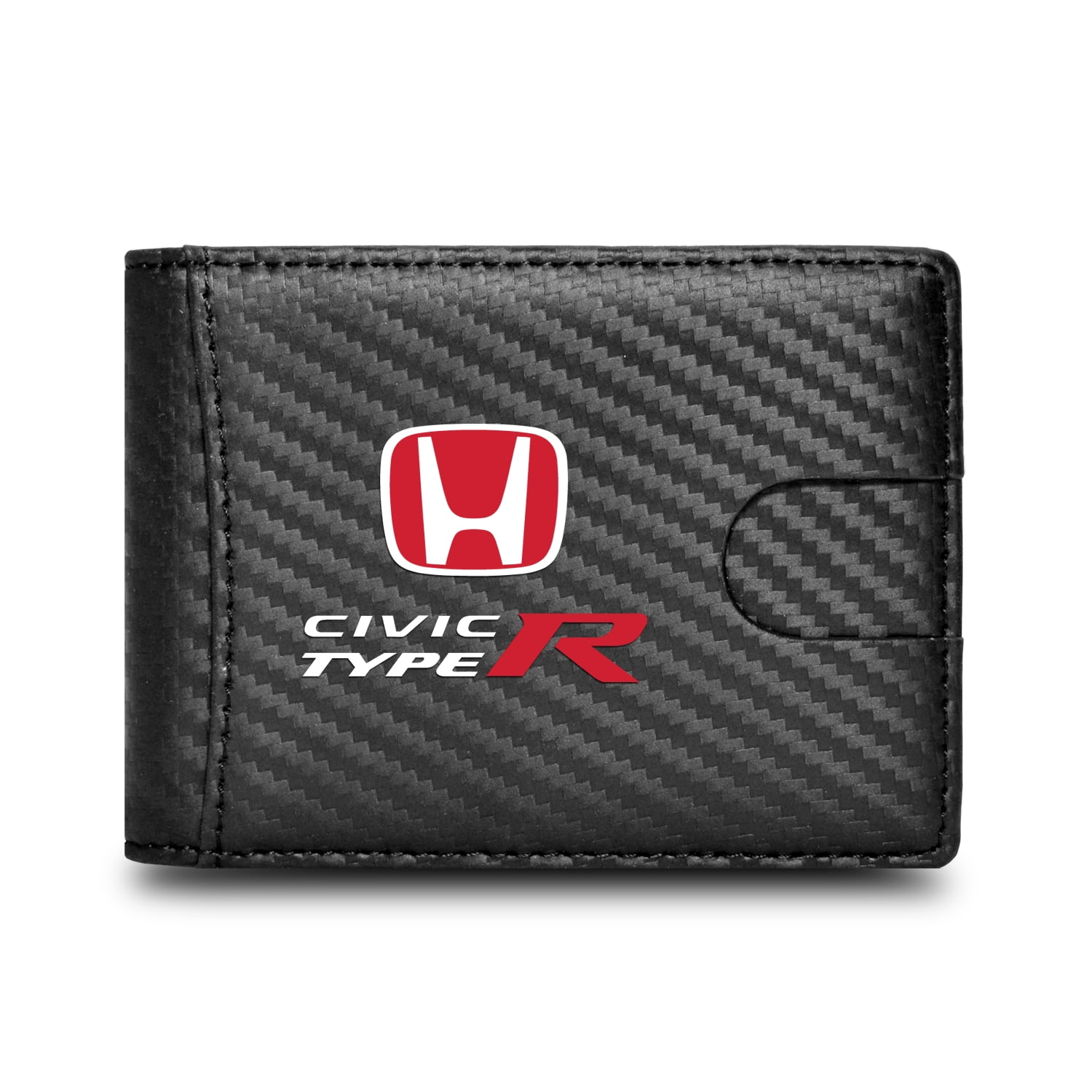 Honda Civic Type-R Black Slim Real Leather Carbon Fiber Patterns RFID ...