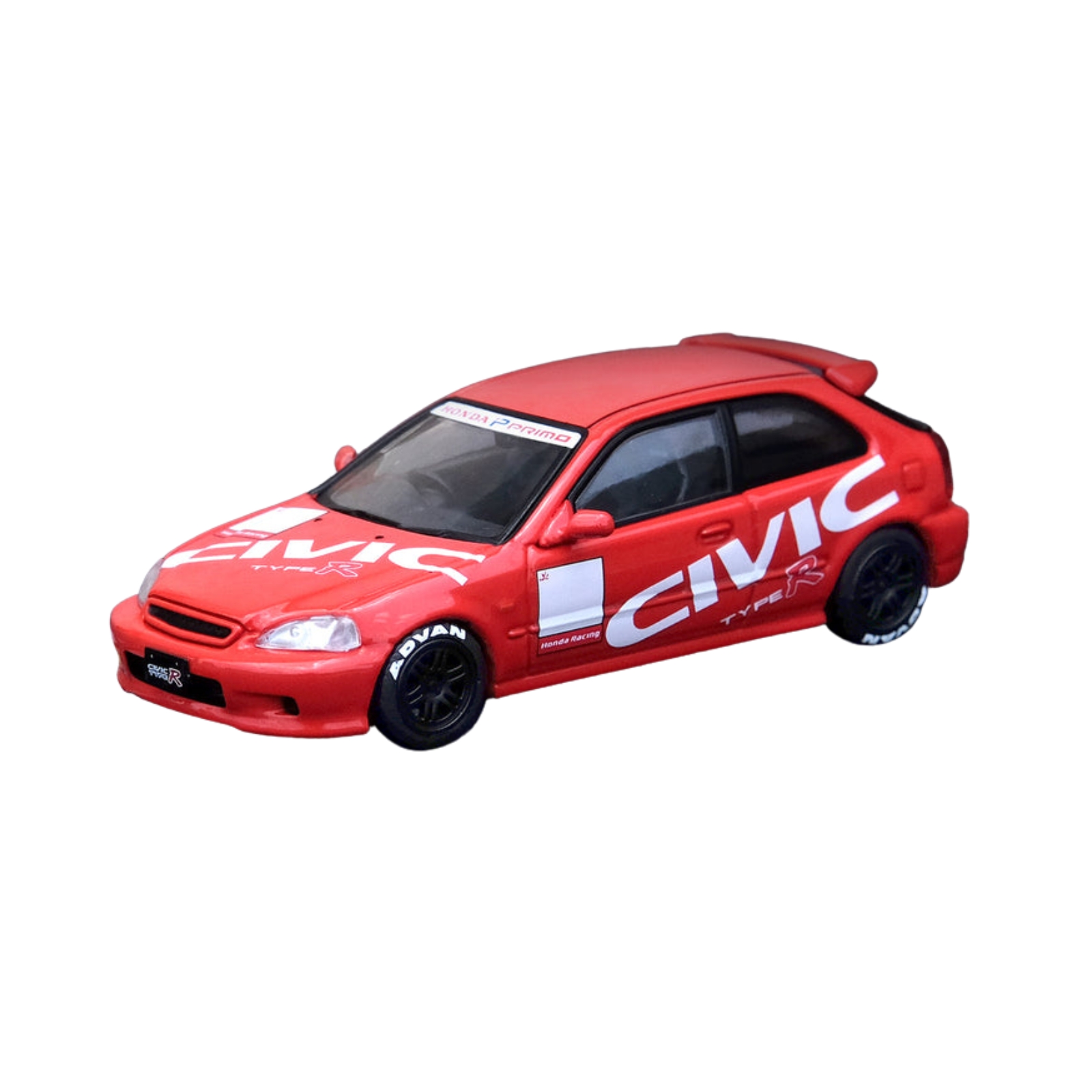 Honda Civic Type-R Civic Livery (EK9) Car [1:64 scale in Red] - Walmart.com