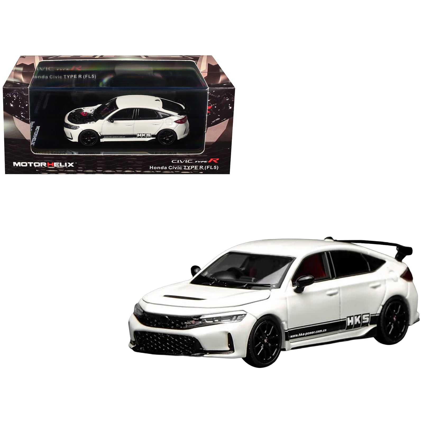 Honda Civic Type R (FL5) RHD (Right Hand Drive) "HKS" White with Black ...