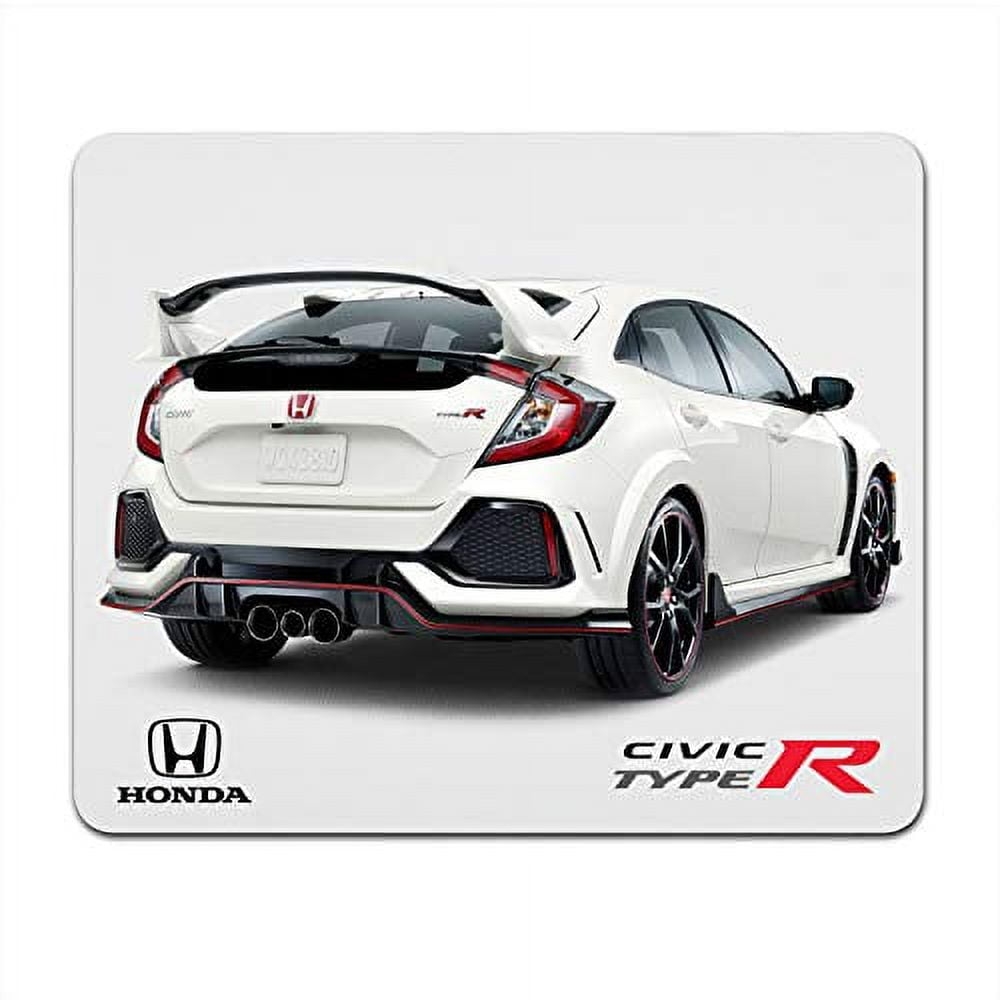 Honda Civic Type-R in White Back View Graphic PC Mouse Pad for Gaming ...