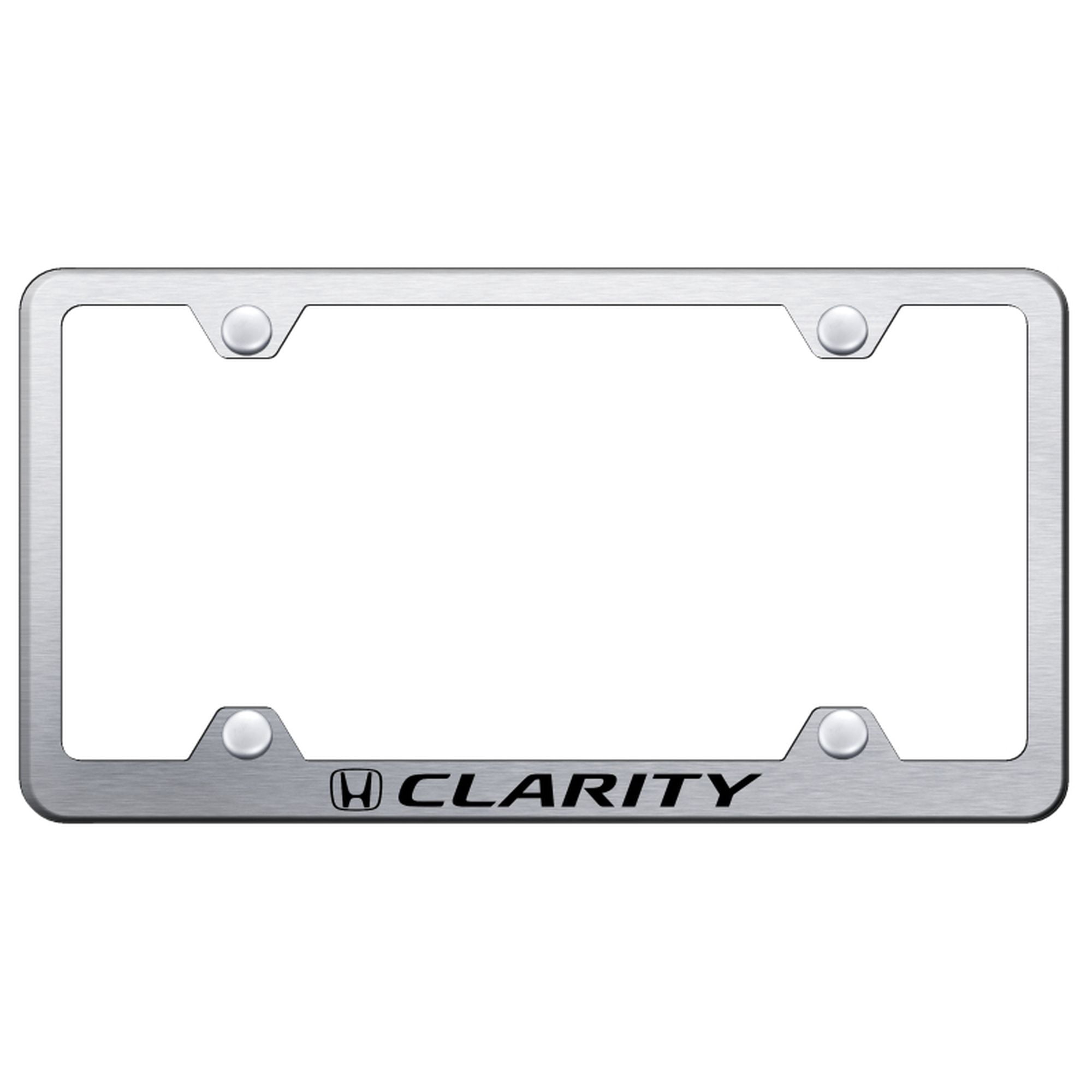 Honda Clarity Stainless Steel Wide Body License Plate Frame (Brushed ...
