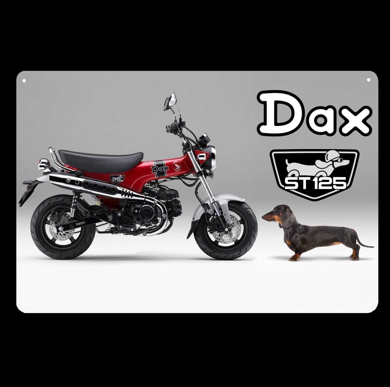 Honda Dax St125 Motorcycle Metal Poster Tin Sign 20x30cm for Cafe Bar ...