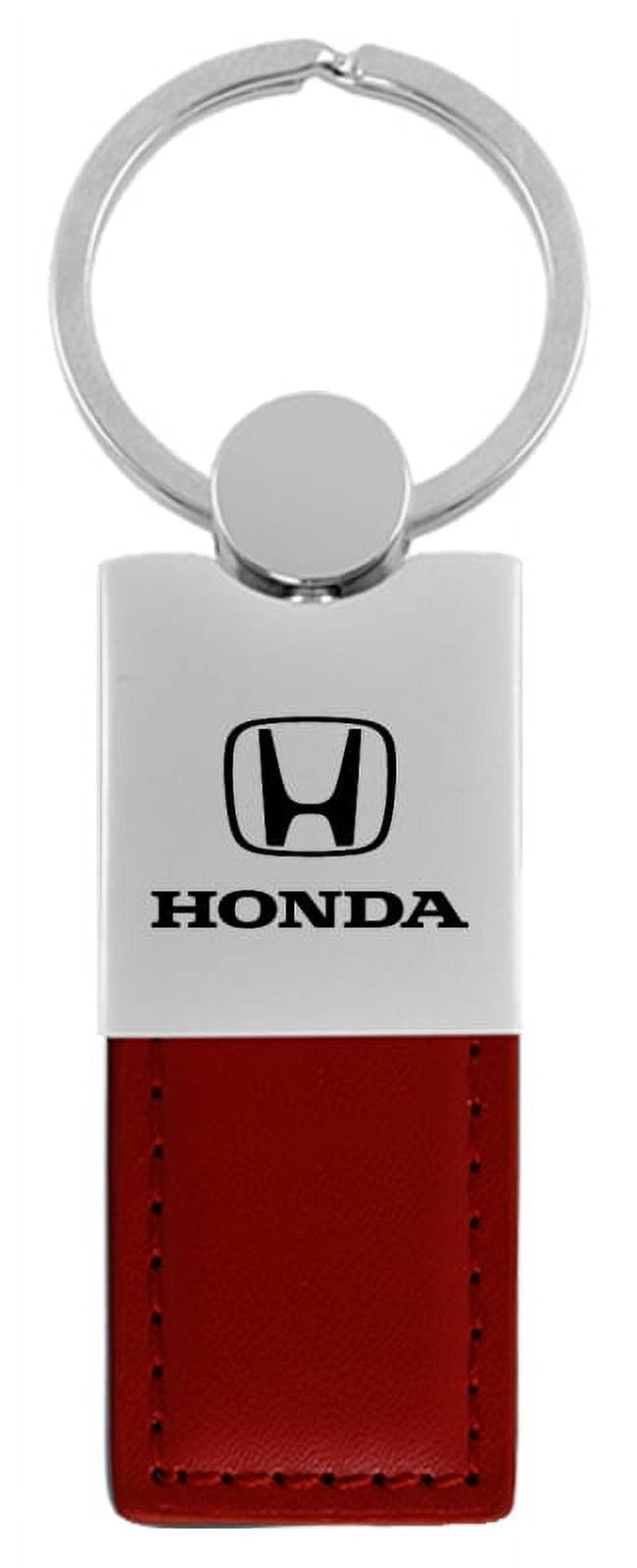 Honda Duo Rectangular Leather Key Chain (Burgundy) - Walmart.com