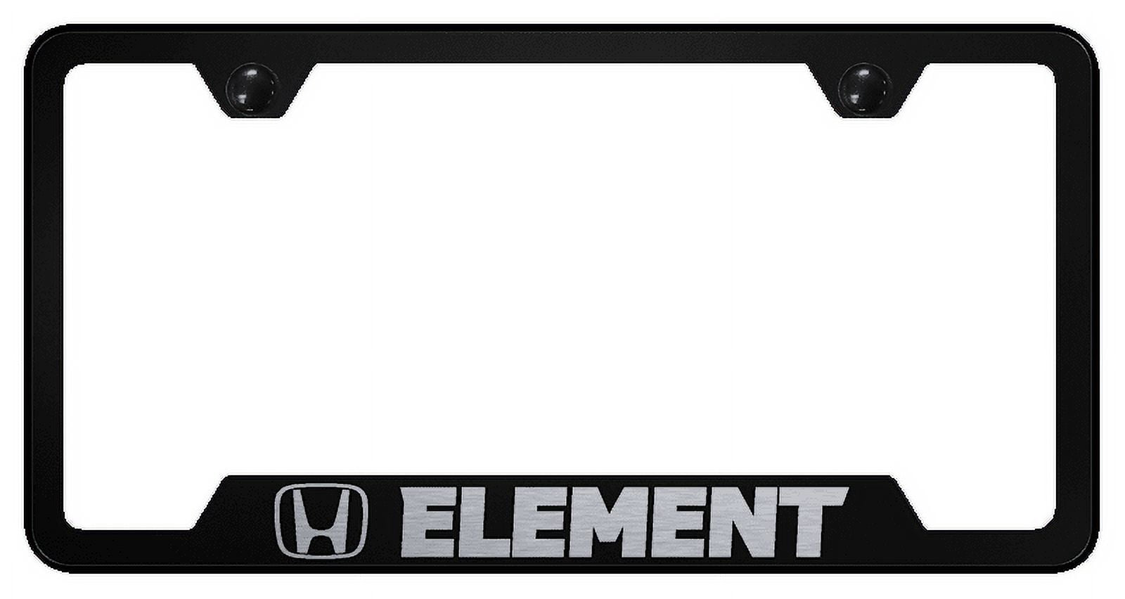 Honda Element Laser Etched Logo Cut-Out License Plate Frame (Black ...