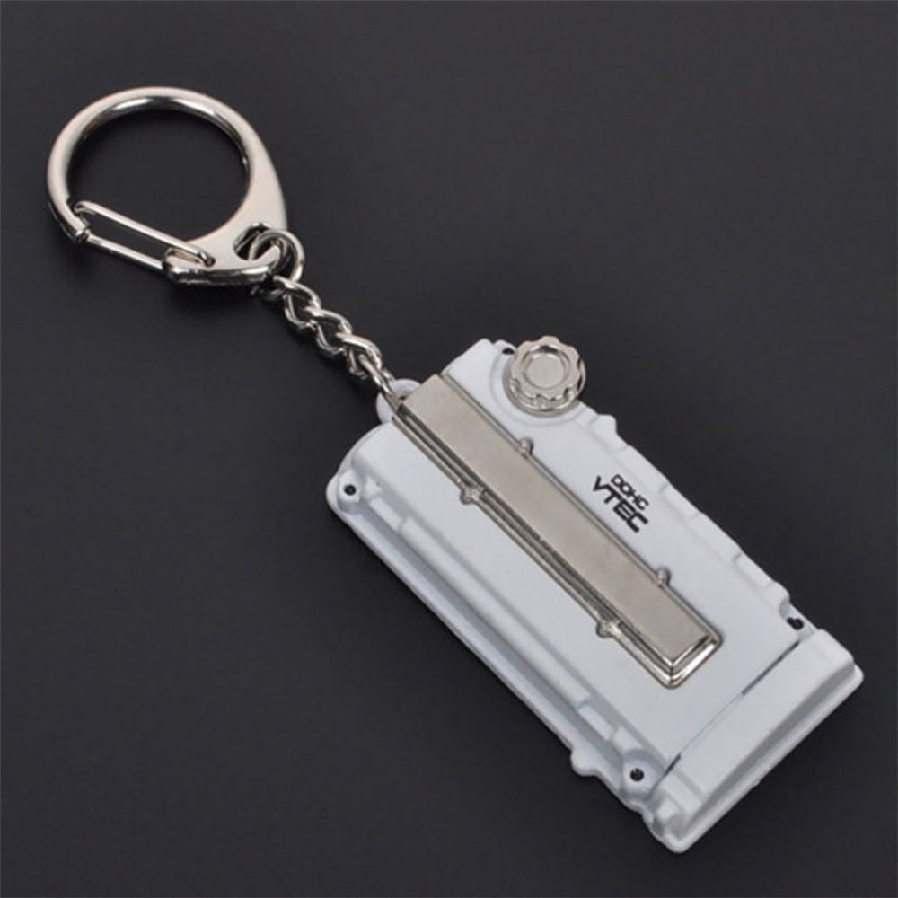 Honda Engine Valve Cover Car Keychain White - Walmart.com