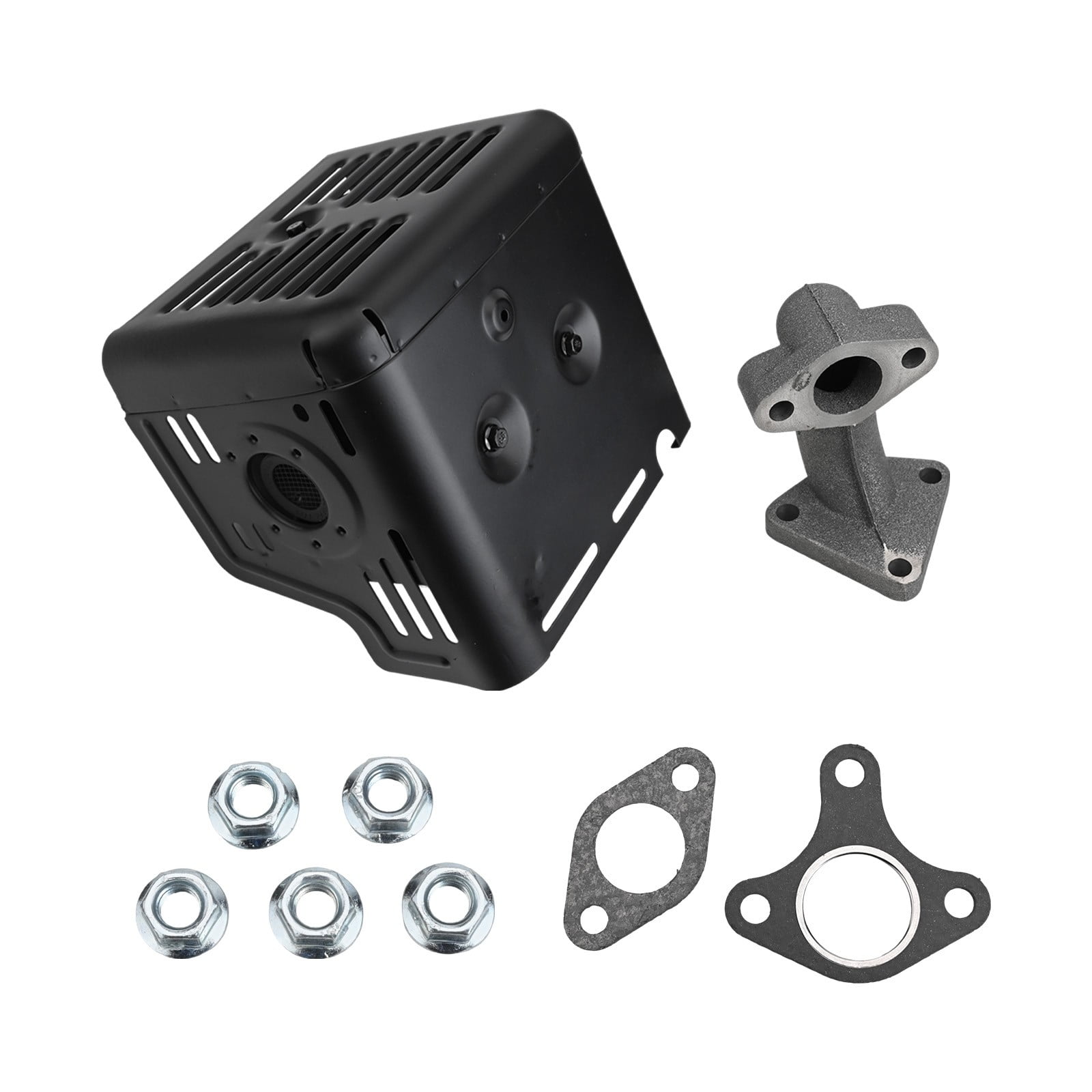 Honda GX340 GX390 GX420 Engine Muffler Kit with Exhaust Pipe for 13HP ...