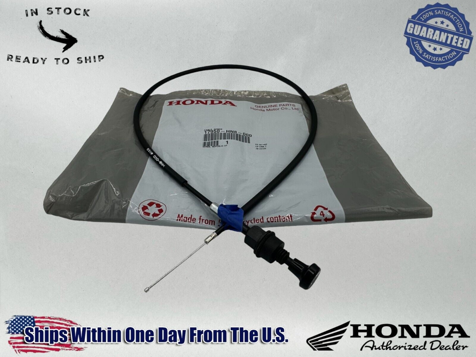 Honda Genuine OEM Authentic Choke Cable 17950-HN8-000 - Walmart.com