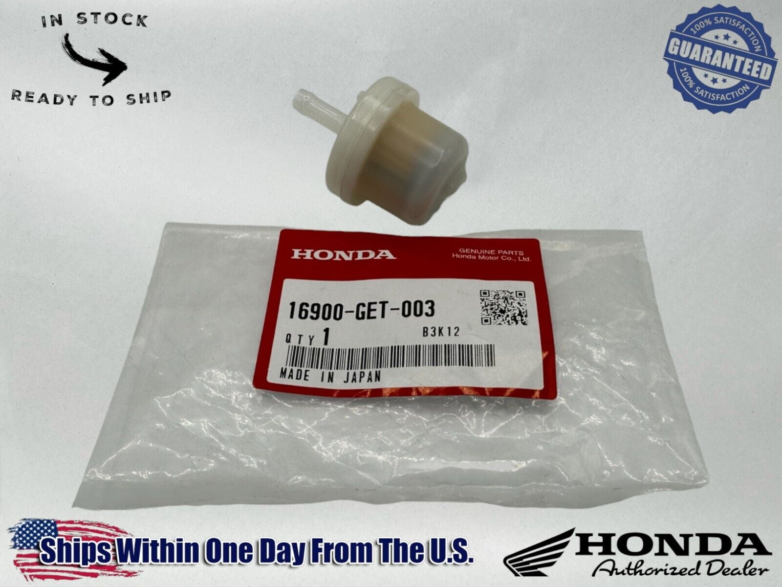 Honda Genuine OEM Authentic Fuel Filter 16900-GET-003 - Walmart.com