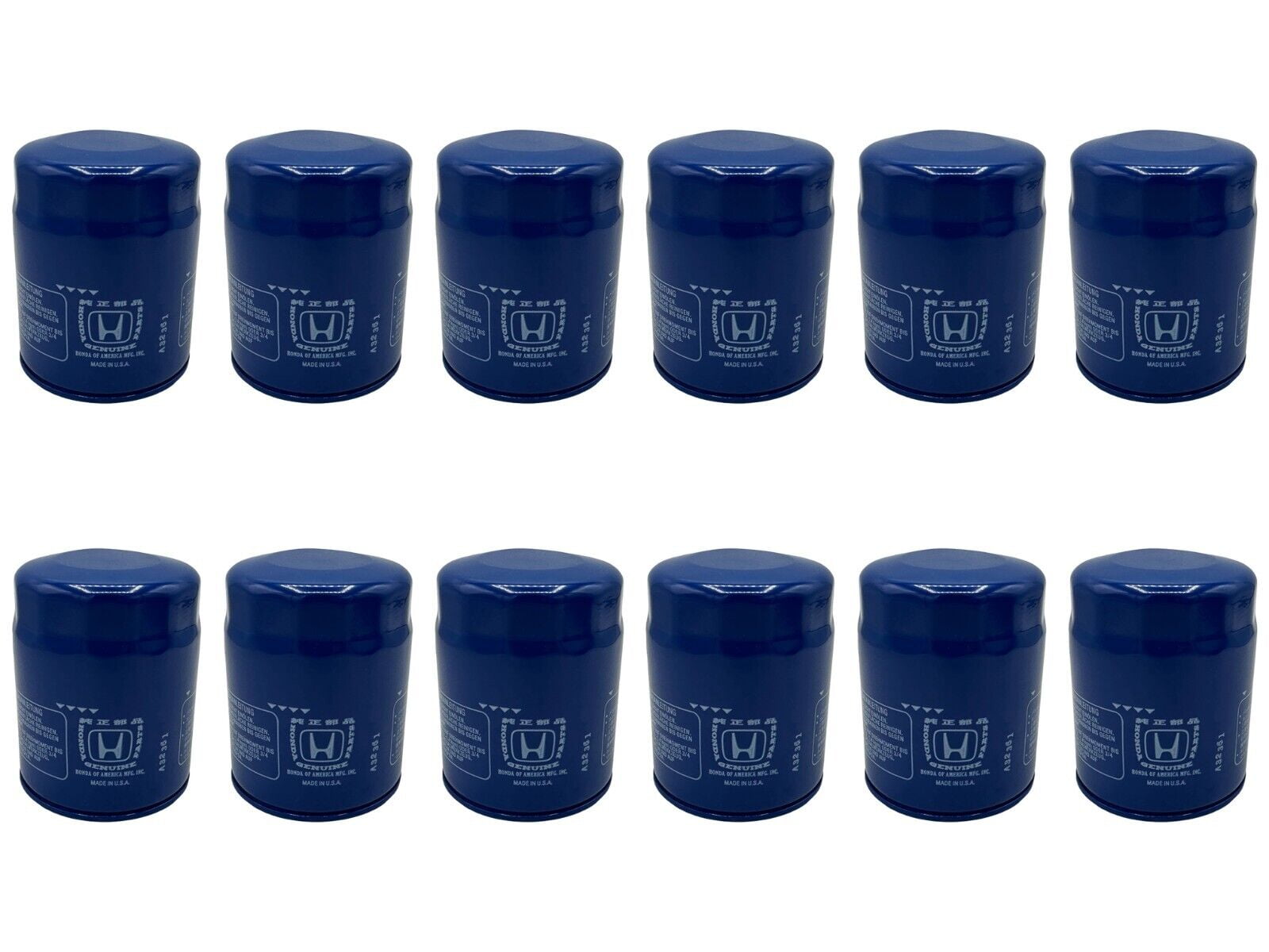 Honda Genuine OEM Authentic Oil Filters 15400-PLM-A02 12 Pack - Walmart.com