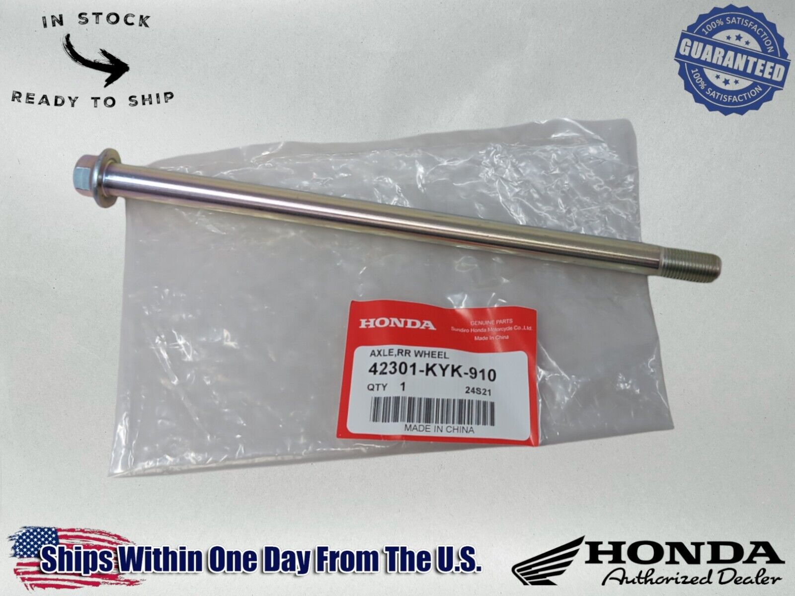 Honda Genuine OEM Authentic Rear Axle 42301-KYK-910 - Walmart.com