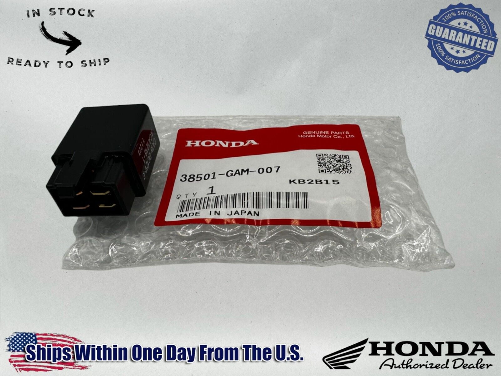 Honda Genuine OEM Authentic Starter Relay 38501-GAM-007 - Walmart.com