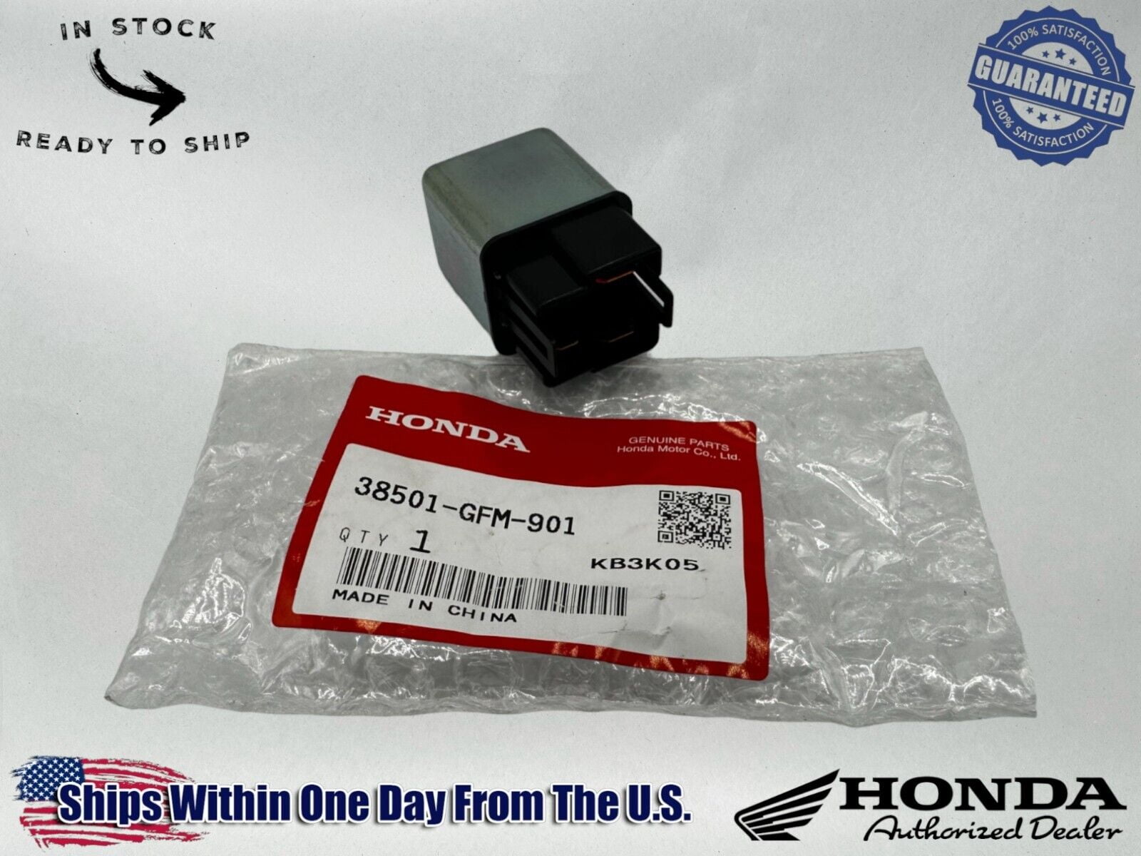 Honda Genuine OEM Authentic Starter Relay 38501-GFM-901 - Walmart.com
