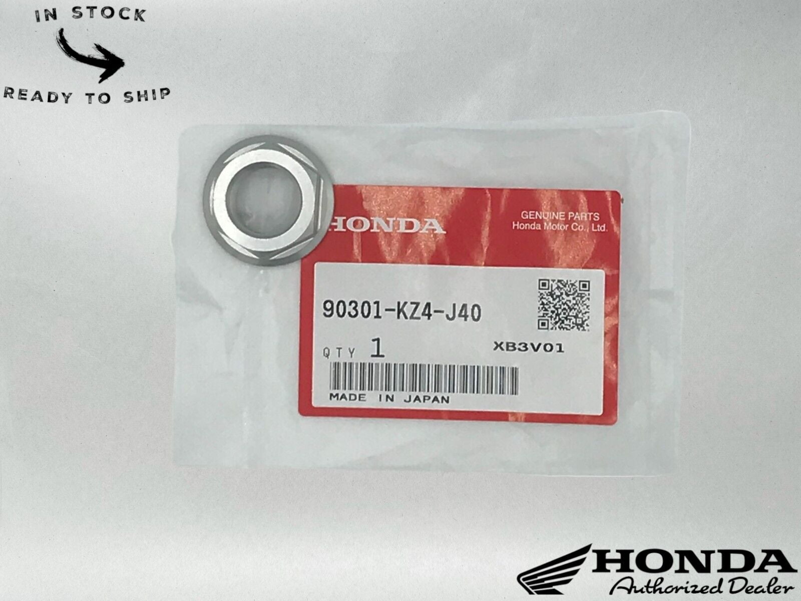 Honda Genuine OEM Axle Nut 90301-KZ4-J40 - Walmart.com