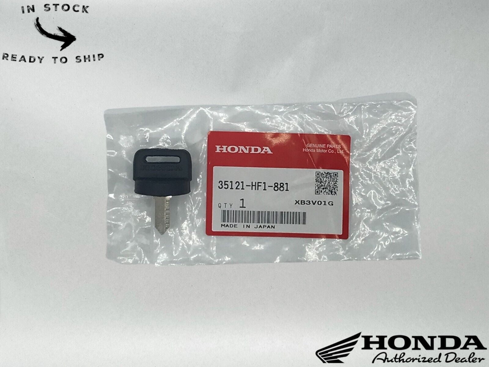 Honda Genuine OEM Blank Key Type 1 35121-HF1-881 - Walmart.com