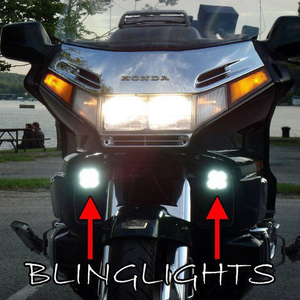 Honda Gold Wing GL1500 LED Fog Lamp Driving Light Kit Chrome Goldwing ...