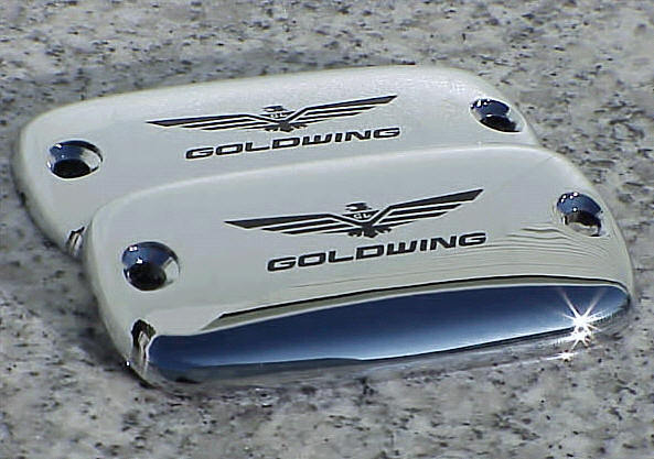 Honda Gold Wing GoldWing GL 1500 1800 CHROME FLUID CAPS - Walmart.com