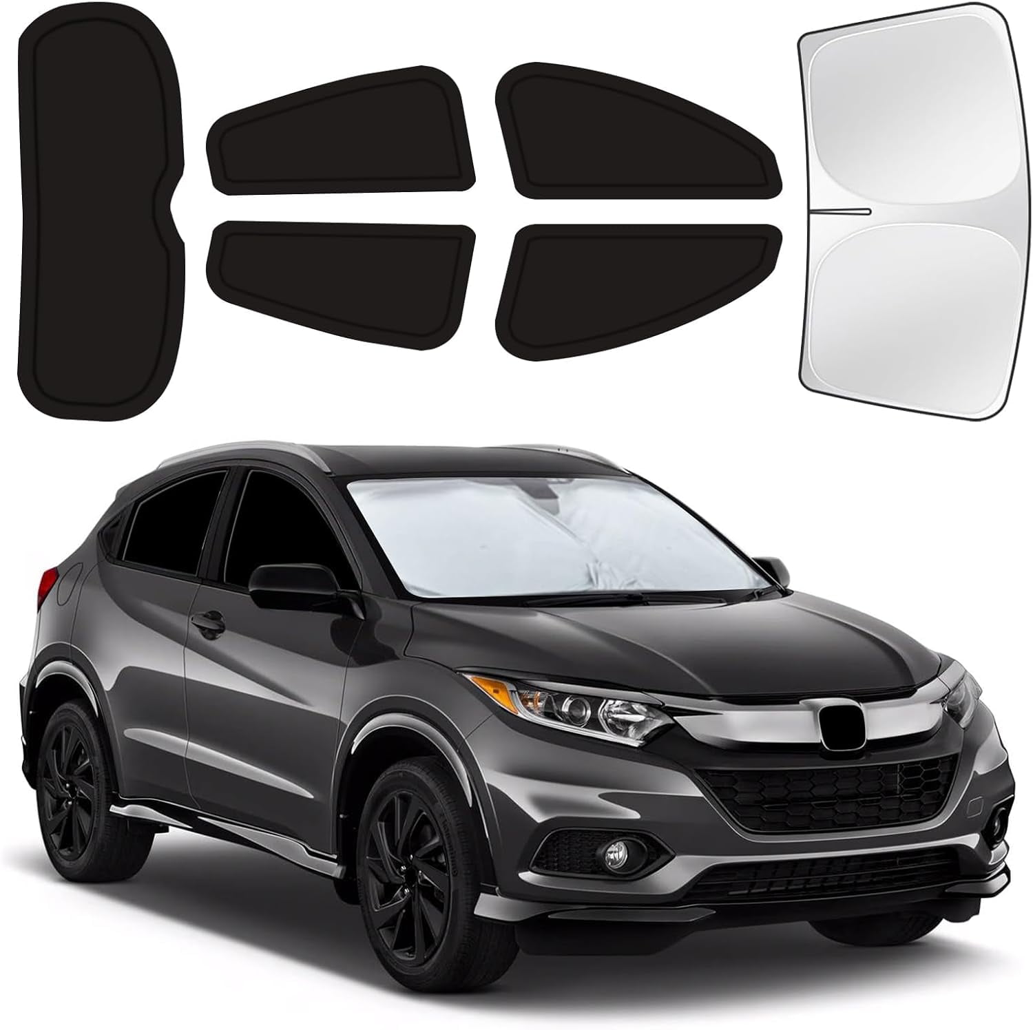 for Honda HR-V 2016-2022 Car Window Shades, 6pcs Privacy Sun Shade Set ...