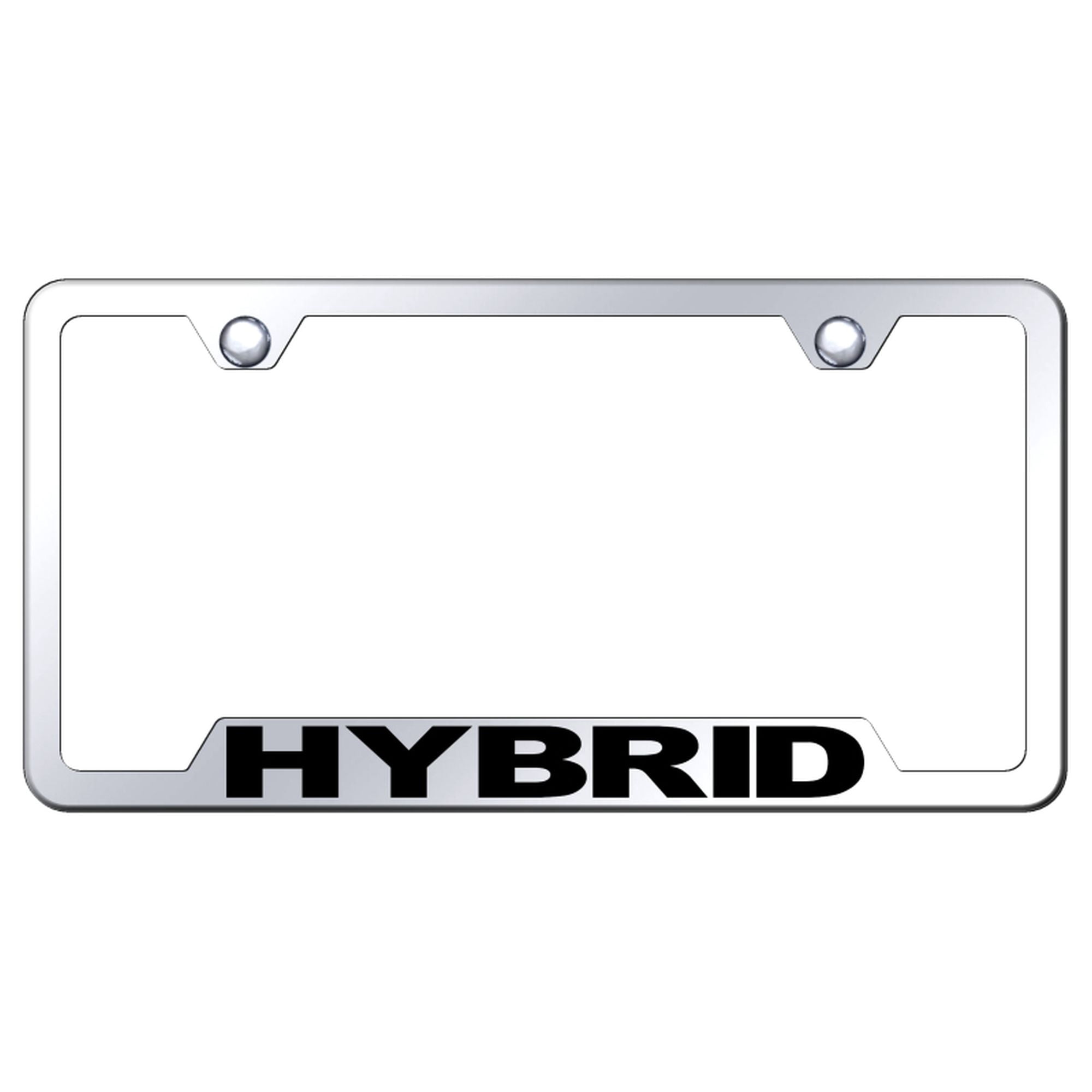 Honda Hybrid Laser Etched Logo Cut-Out License Plate Frame (Chrome ...