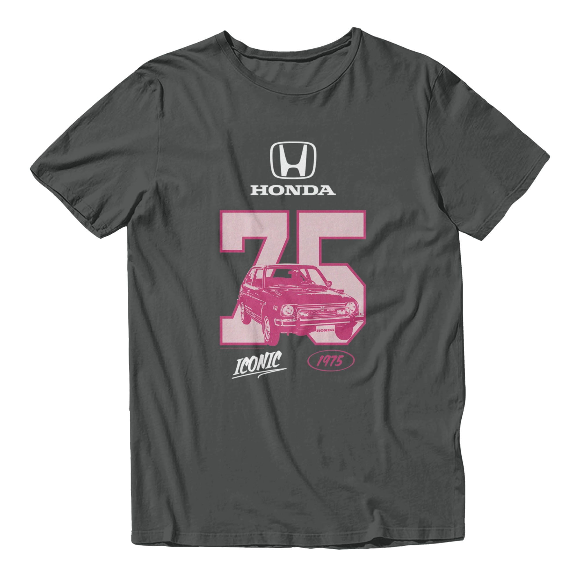 Honda Iconic Pink 1975 Collegiate Style Motor Patch Men's T Shirt ...