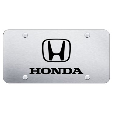 Honda Civic SI Stainless Steel Wide Body License Plate Frame (Black ...