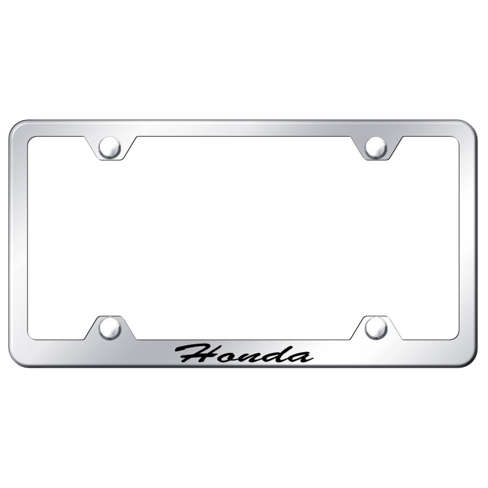 Honda Laser Etched Script Stainless Steel Wide Body License Plate Frame ...