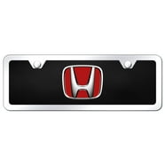 Honda Dual Logo License Plate Kit (Black) - Walmart.com