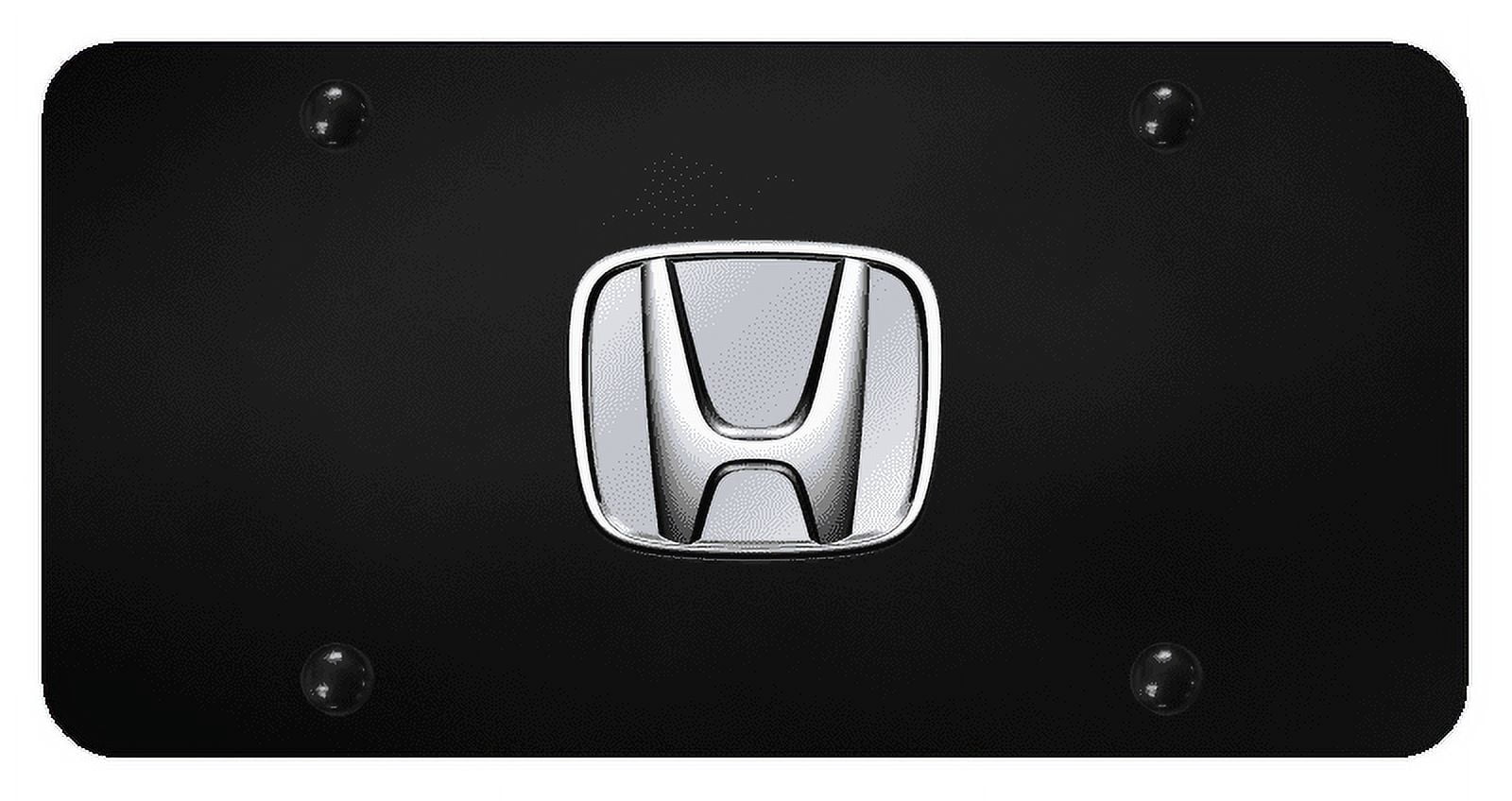 Honda Logo License Plate (Silver on Black) - Walmart.com