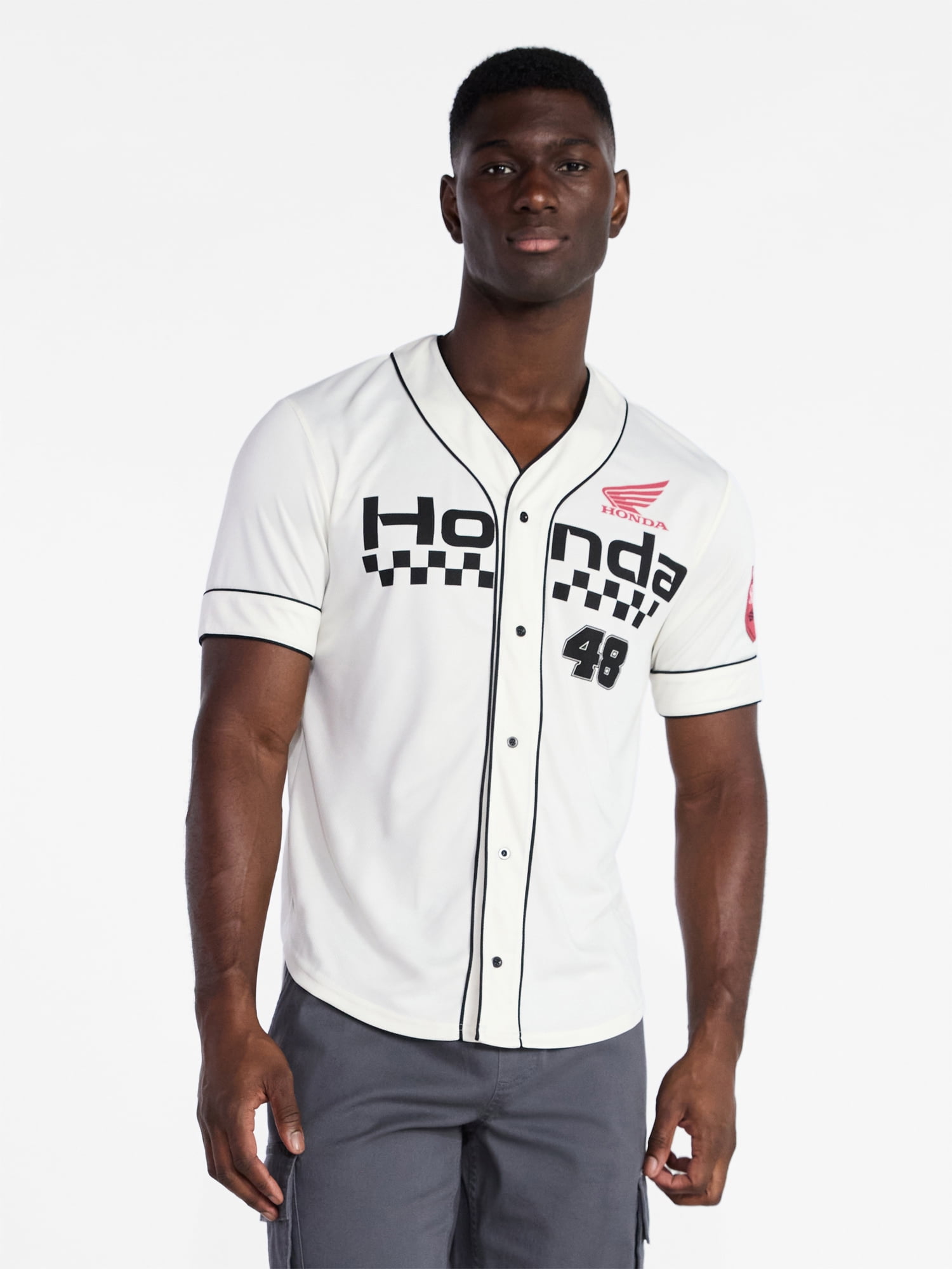 Honda Men's and Big Men's Baseball Jersey, Sizes XS-3XL - Walmart.com