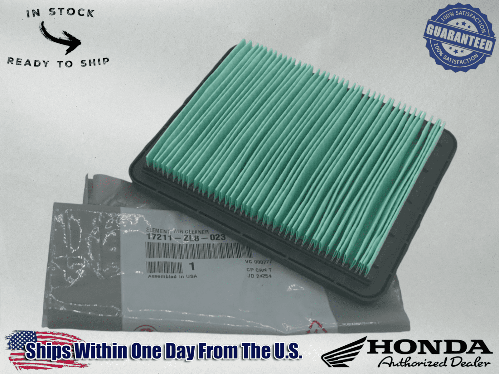 Honda OEM AIR FILTER ELEMENT 17211-ZL8-023 - Walmart.com