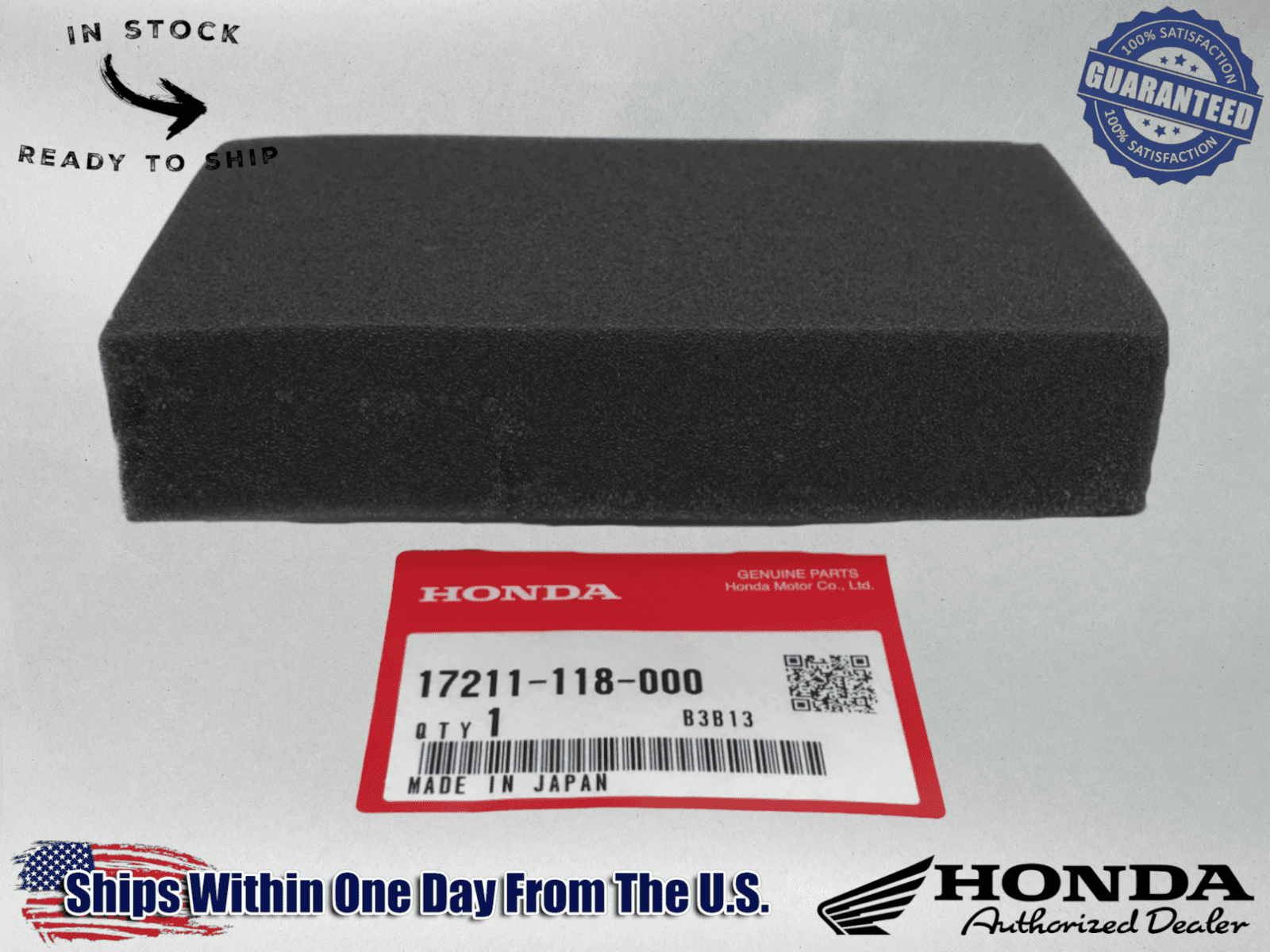 Honda OEM Air Filter Element 1971 SL70 and 1970 CT70 17211-118-000 ...