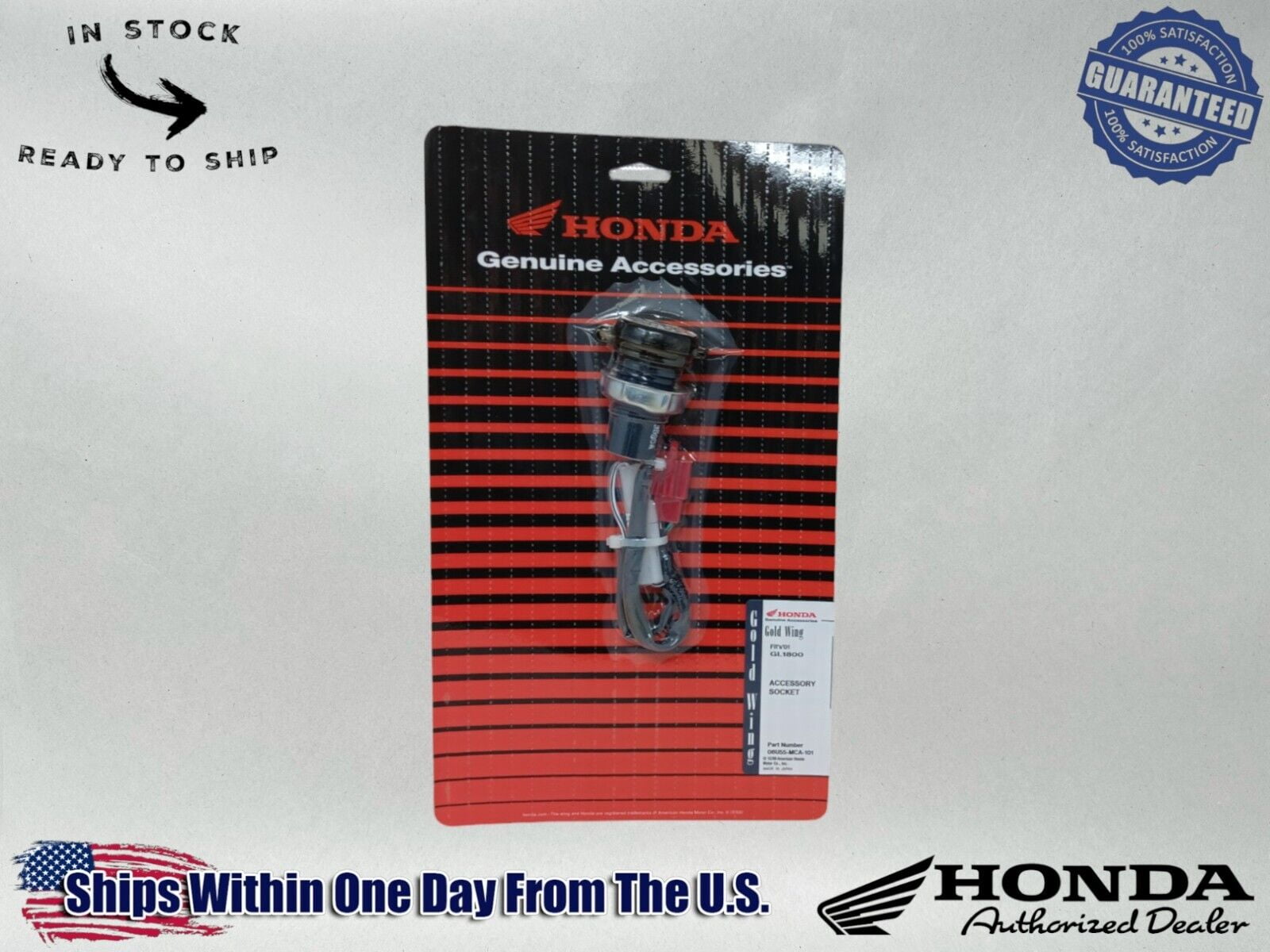 Honda OEM Authentic 12V Electrical Socket Power Outlet Plug 08U55-MCA ...