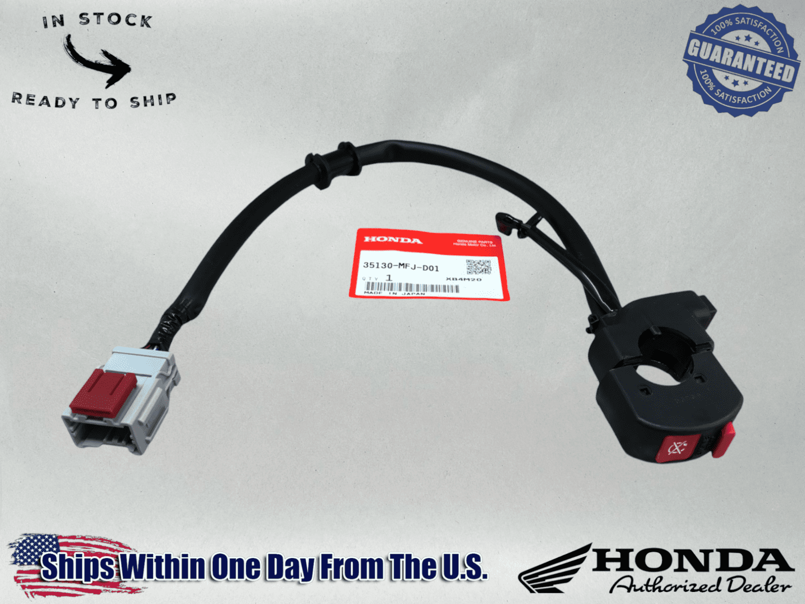 Honda OEM Engine Stop Kill Switch 2007-2012 CBR600RR / RA 35130-MFJ-D01 - Walmart.com