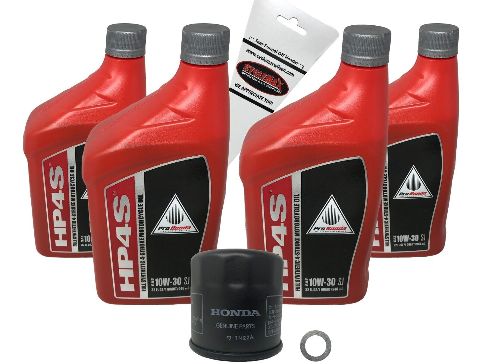 Honda OEM Full Synthetic Oil Change Kit for 1988-2003 GL 1500 Valkyrie ...