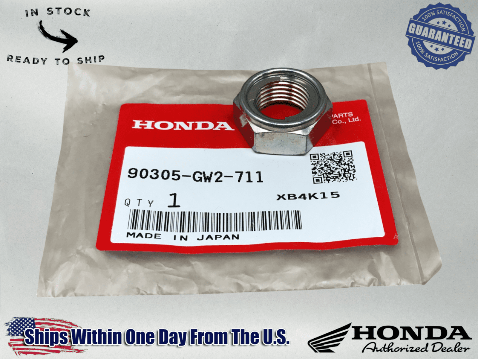 Honda OEM REAR WHEEL AXLE NUT XR250R XR400R XR600R XR650L CRF150F ...