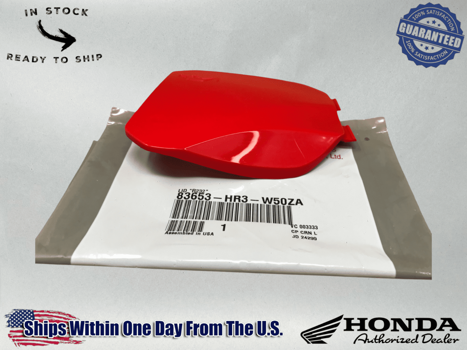 Honda OEM Rancher 420 Foreman 500 520 Red Oil Check Door Cover 83653 ...